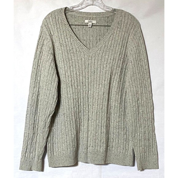 croft & barrow | Sweaters | Croft Barrow Sweater Womens Xxl Light Gray ...